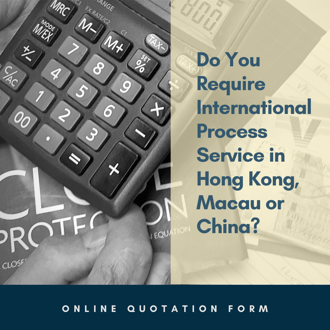 Process Service Quotation Form ️ | VERITON | HK • China • SE Asia